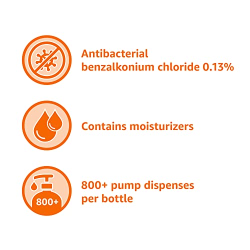 Amazon Basics Antibacterial Liquid Hand Soap Refill, Light Moisturizing, Triclosan-Free, 56 Fluid Ounces, 1-Pack (Previously Solimo)