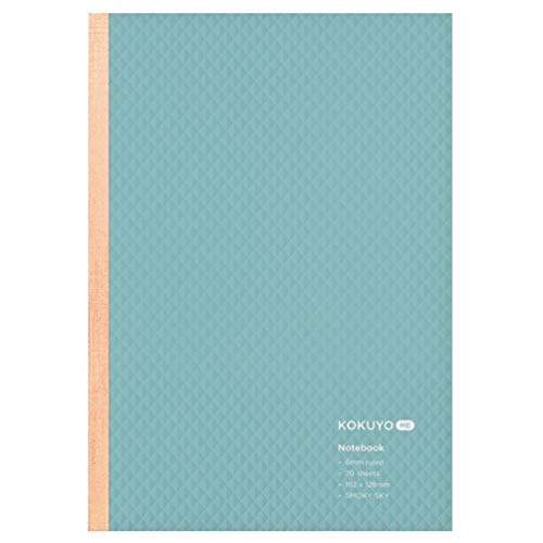 KOKUYO Me Notebook, B 6mm Ruled, B6, 70 Sheets, 26 Lines, Smoky Sky, Japan Import (KME-NB668GB)