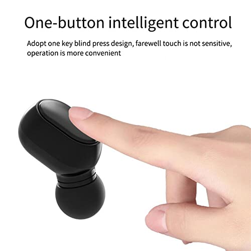 BD&M Wireless Bluetooth Earbuds, HiFi Digital LED Display Stereo Headphones, Waterproof Ear Buds, Hands-Free Calls for Sports, Home, Work, Running