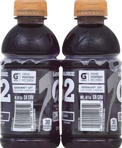 Gatorade G2 Grape, 12 Fl Oz Bottles, 6 Pack