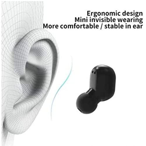 BD&M Wireless Bluetooth Earbuds, HiFi Digital LED Display Stereo Headphones, Waterproof Ear Buds, Hands-Free Calls for Sports, Home, Work, Running