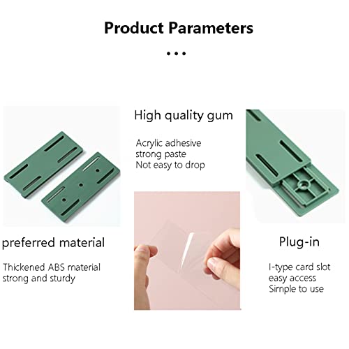8 Pcs Adhesive Punch-Free Socket Holder - 【New Version】 Self-Adhesive Desktop Socket Fixer, Cable Management Punch Free Surge Protector, Desktop Mobile Plug-in Socket Fixer Bracket Stand (A-8Pcs)