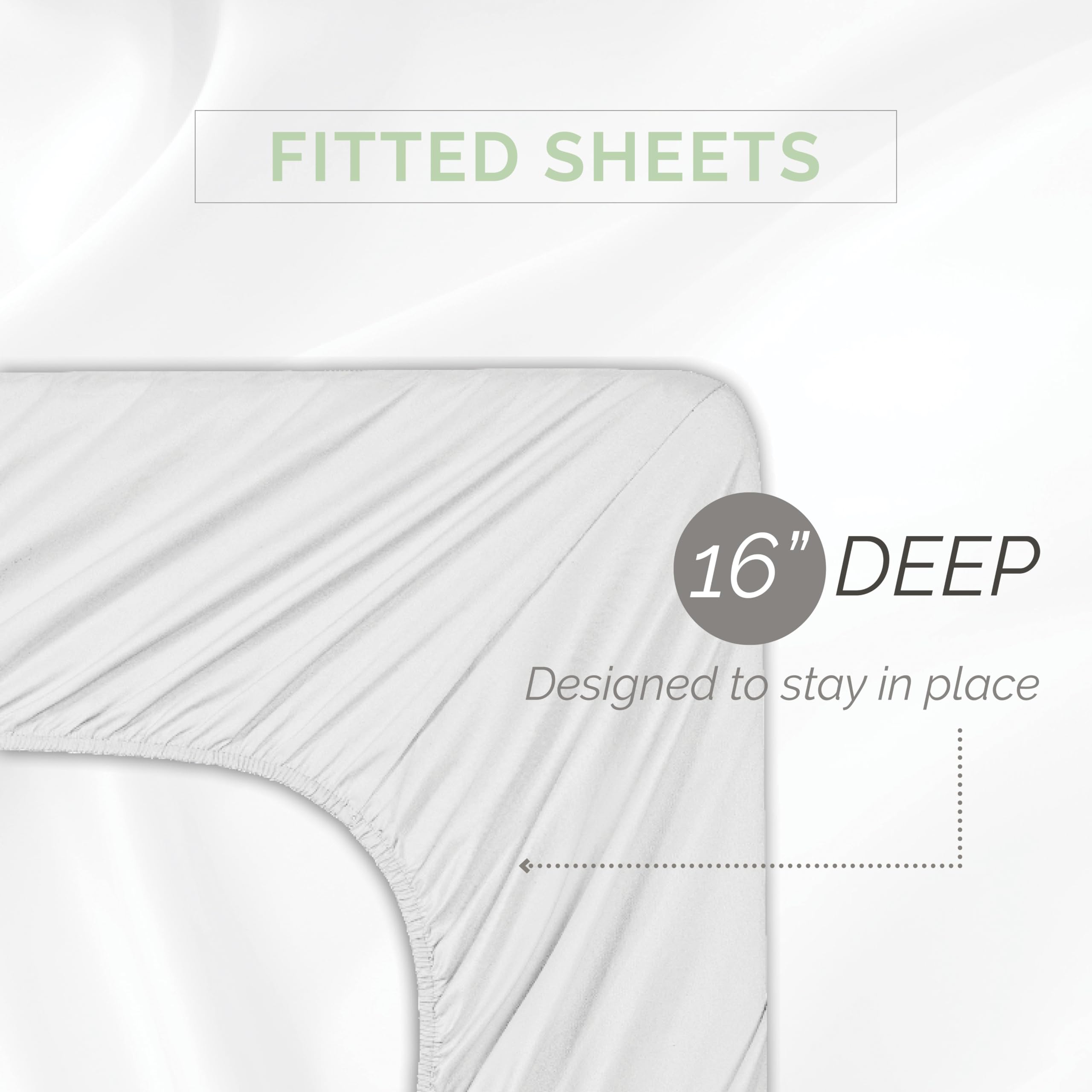Elegant Comfort 8-Piece Pinch Pleated Comforter Set - All Season Complete Bed in a Bag, Includes 4pc Smart Sheet Set, Bed Skirt, Comforter, Matching Pillowcases and Shams, Full/Queen, White