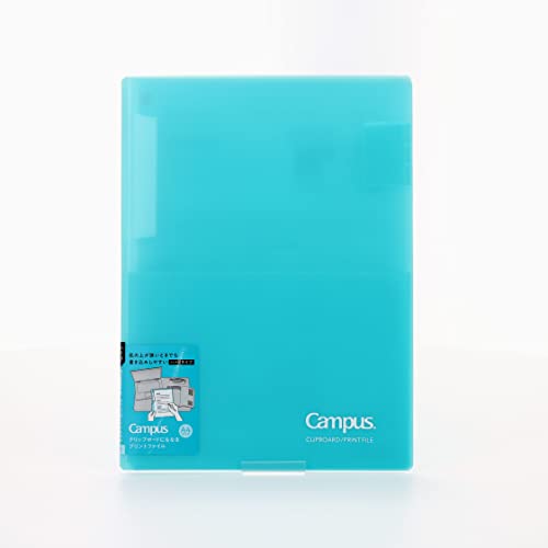 Kokuyo Campus Clipboard Print File, Clip Folder, File Folder, A4, Light Blue, Japan Import (FU-CEH755LB)