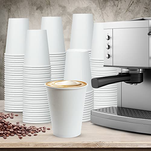 PANSUN Selected [192 Count] Coffee Cups, 12 oz Disposable Coffee Cups, Hot/Cold Beverage Drinking Cup for Party, Picnic, Travel, and Events -Thickened Paper Cups Leakage Prevention