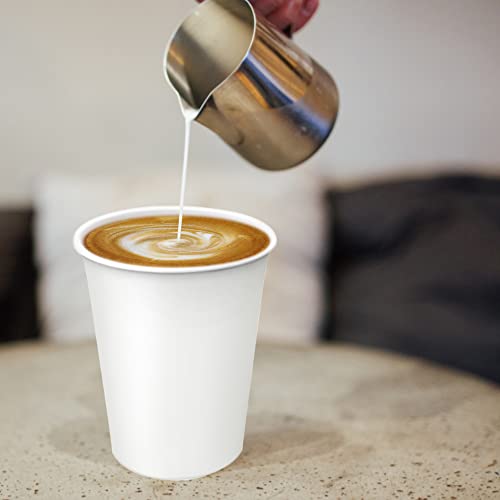 PANSUN Selected [192 Count] Coffee Cups, 12 oz Disposable Coffee Cups, Hot/Cold Beverage Drinking Cup for Party, Picnic, Travel, and Events -Thickened Paper Cups Leakage Prevention