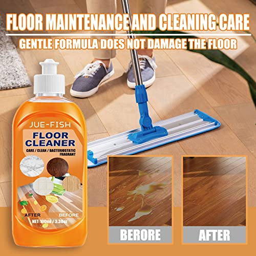 Gecau Floor Cleaner, Multi-Surface Vinegar Polish Floor Cleaner, And Household Cleaner, Safer For P𝚎ts And Kids(100ml