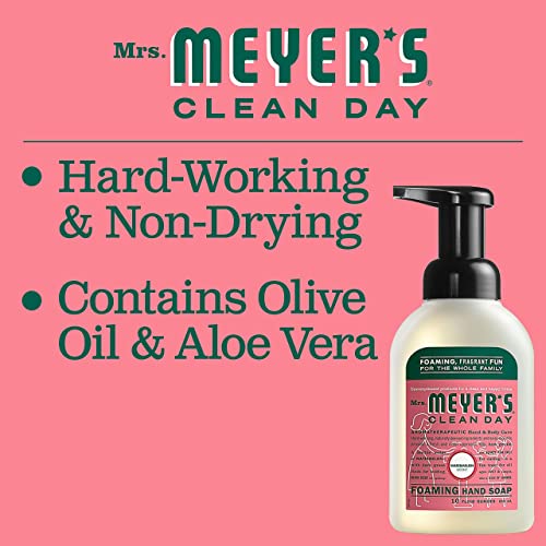 MRS. MEYER'S CLEAN DAY Foaming Hand Soap, Watermelon Scent (10 Fl oz (Pack of 4))