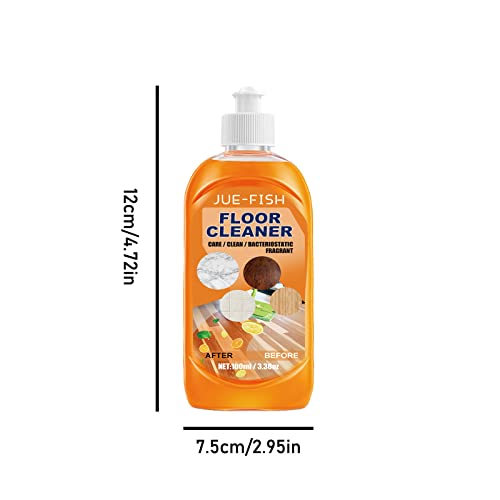 Gecau Floor Cleaner, Multi-Surface Vinegar Polish Floor Cleaner, And Household Cleaner, Safer For P𝚎ts And Kids(100ml