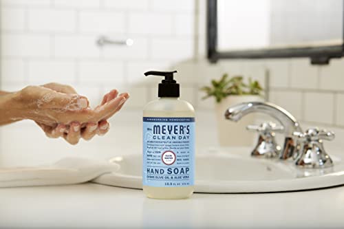 Mrs. Meyer's Hand Soap, Made with Essential Oils, Biodegradable Formula, Rain Water, 12.5 fl. oz