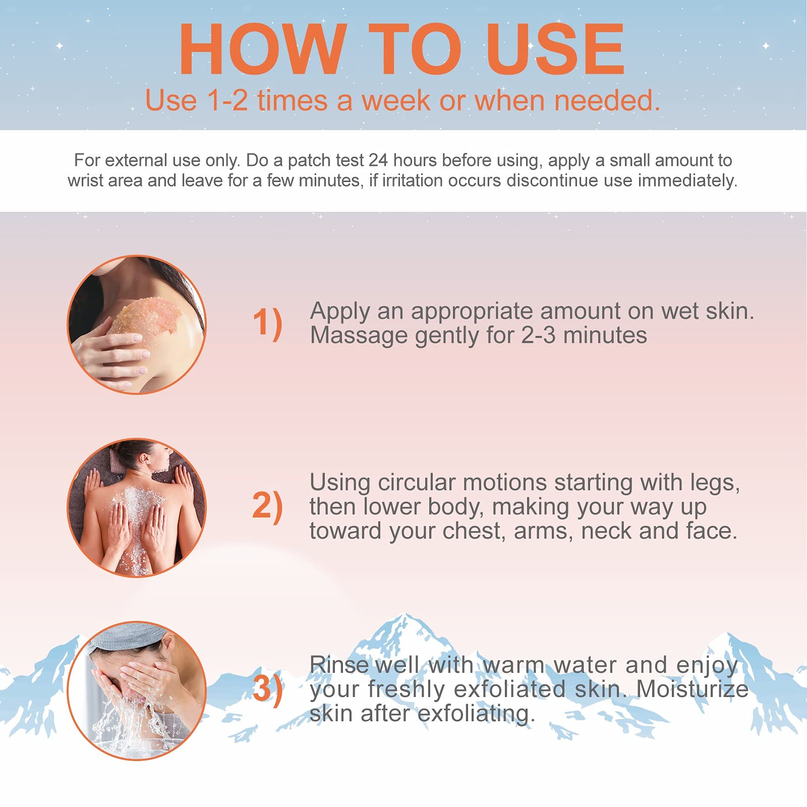 Moulis Himalayan Salt Body Scrub Natural Exfoliating Salt Scrub for Acne, Cellulite, Deep Cleansing, Scars, Wrinkles, Exfoliate and Moisturize Skin Infused with Collagen and Stem Cell