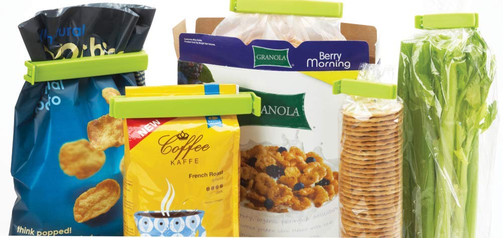 Linden Sweden Twixit! Bag Clips - Keep Food Fresh, Stop Spillage - Easily Date Stamp Frozen Bags - Chip Clips for Storage & Organizing - Microwave, Freezer & Dishwasher-Safe - BPA-Free - Set of 26