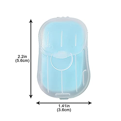 Portable Soap Sheets for Hand Washing, Disposable Water Soluble Hand Washing Bath Scented Paper Soap Foaming Paper Soap Mini Portable Travel Soap for Outdoor, Camping Hiking, 50 Pieces