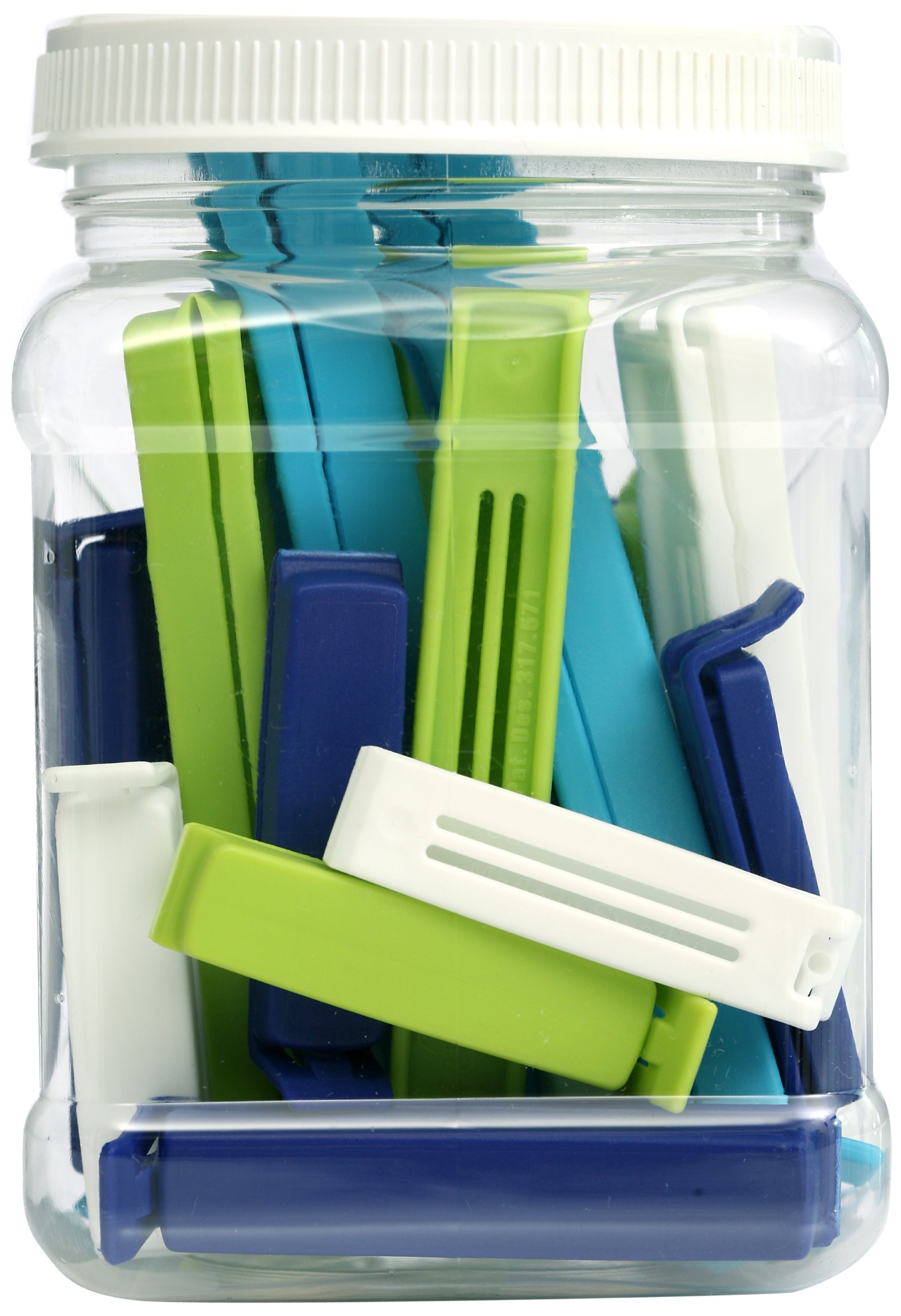 Linden Sweden Twixit! Bag Clips - Keep Food Fresh, Stop Spillage - Easily Date Stamp Frozen Bags - Chip Clips for Storage & Organizing - Microwave, Freezer & Dishwasher-Safe - BPA-Free - Set of 26