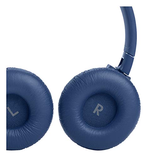 JBL Tune 660NC: Wireless On-Ear Headphones with Active Noise Cancellation - Blue (Renewed)