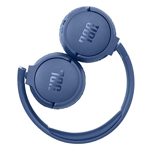 JBL Tune 660NC: Wireless On-Ear Headphones with Active Noise Cancellation - Blue (Renewed)