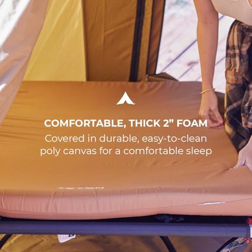 TETON Sports Adventurer Camp Pad; Sleeping Pad for Car Camping Brown, Adventurer/75" x 24" x 2"