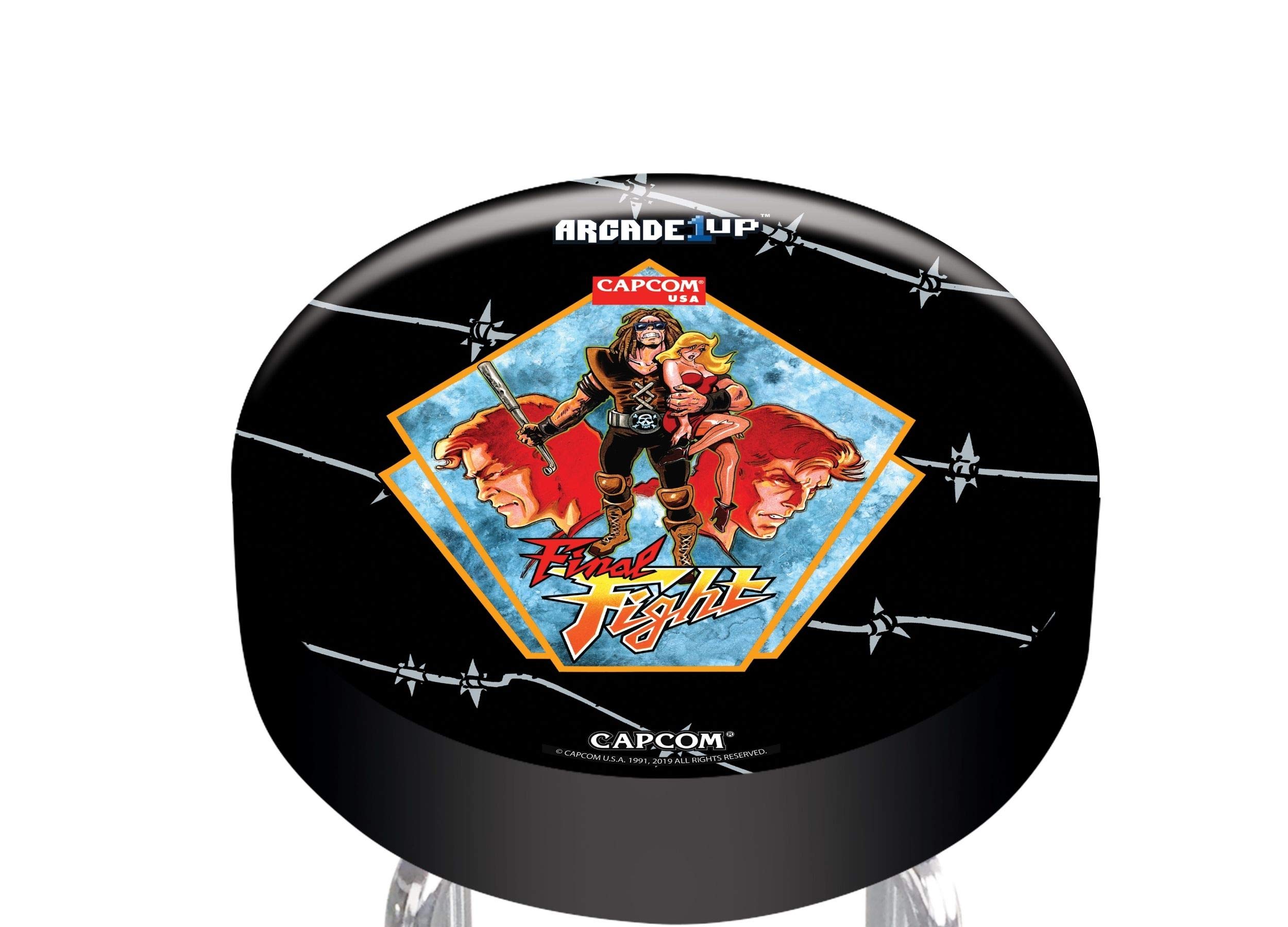Arcade1Up Final Fight Adjustable Stool, 21.5" to 29.5" - Electronic Games