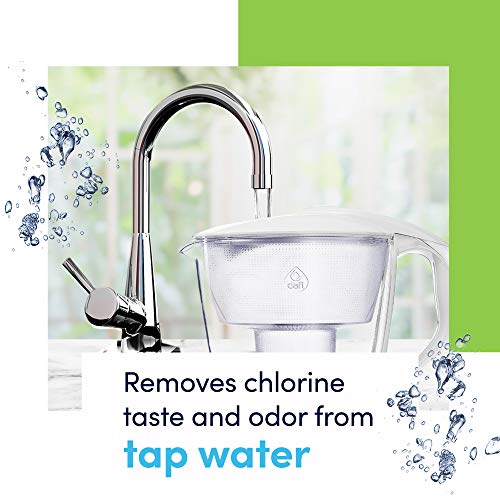 DAFI LED Glass Water Filter Pitcher 64 oz with Alkaline Filter + 3pack Alkaline Filters | Filters Compatible with Brita | Water Purifier Filter Jug Water Purifer | Water Cartridges | Violet
