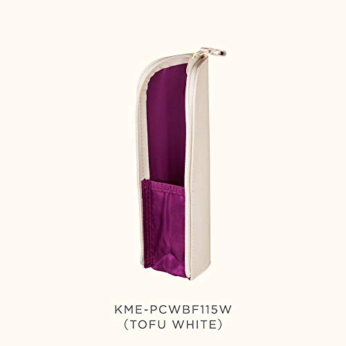 KOKUYO Pen Case, Tofu White, Slim Type, White, Japan Import (KME-PCWBF115W)