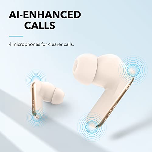 Soundcore by Anker Life P3i Hybrid Active Noise Cancelling Earbuds, 4 Mics, AI-Enhanced Calls, 10mm Drivers, Powerful Sound, App for Custom EQ, 36H Playtime, Fast Charging, Transparency, Bluetooth 5.2