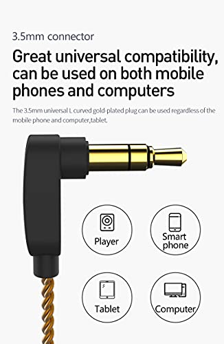 Kbear KS2 in Ear Monitor Wired Earbuds IEM Stereo Bass Earphone, HiFi Headphones Noise Cancelling 1BA 1DD High Resolution Headsets with Detachable Cable for Running Walking Stage (Without Mic, Green)