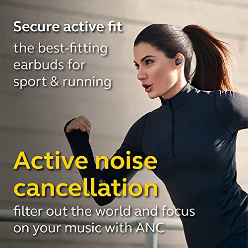 Jabra Elite Active 75t True Wireless Earbuds with Wireless Charging Enabled Case, Gray (Renewed)