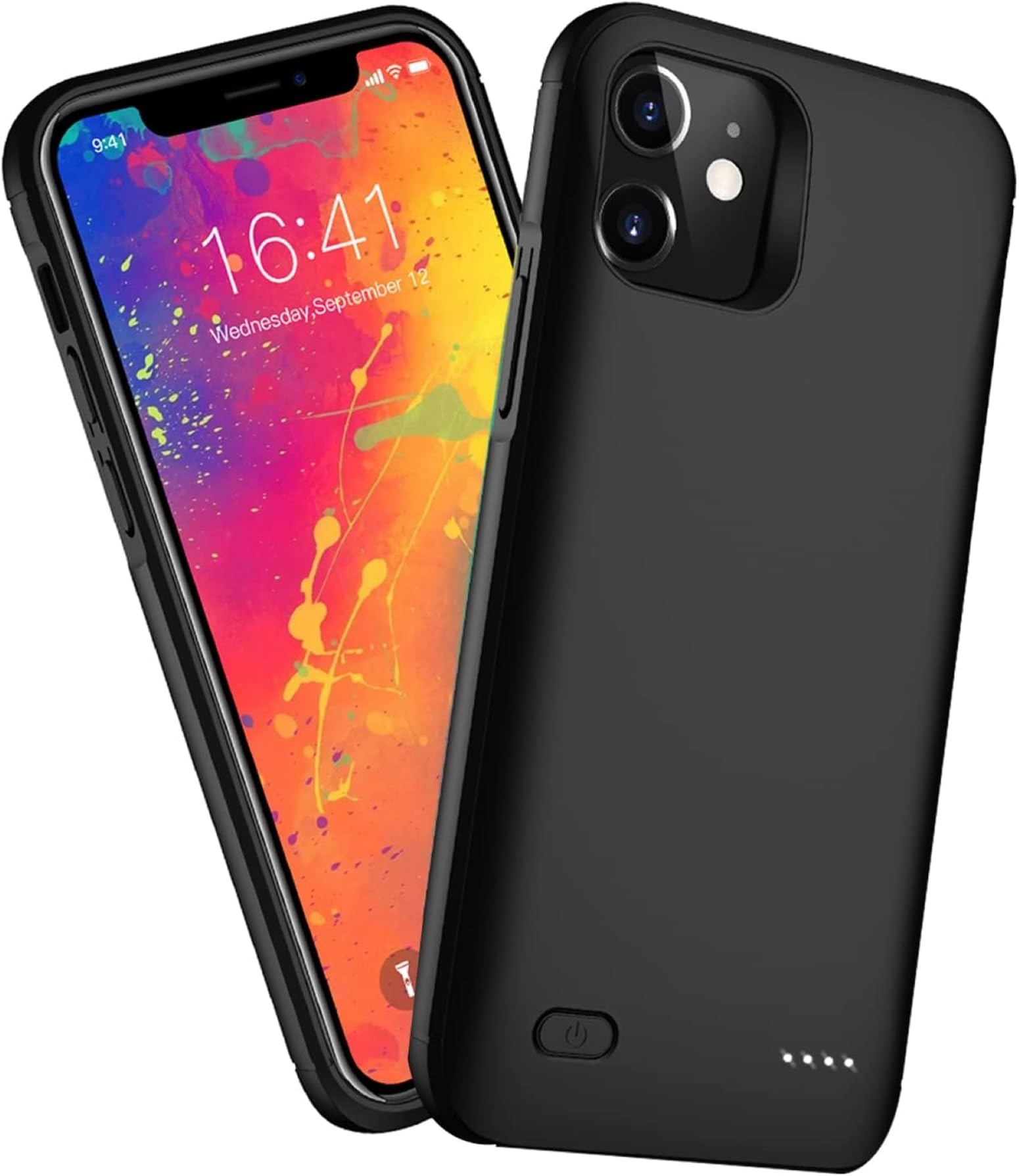 iCatchy Battery Case iPhone 12 Mini(5.4 inch), Large Capacity 8200mAh Ultra-Thin Portable 2-in-1 Charging and Protection Battery case,Compatible with iPhone 12 Mini Extended Battery Charger case