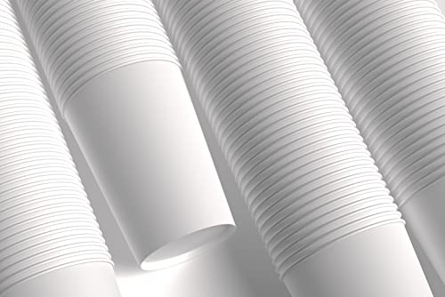 Landue 1000 Pack 12 oz Paper Cups, Disposable Paper Coffee Cups, White Hot Drink Paper Cup