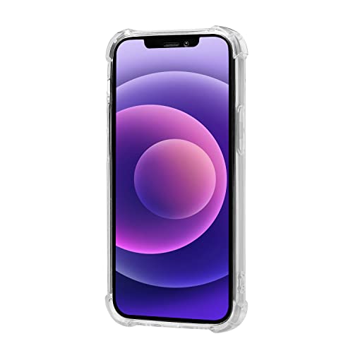 technext020 for iPhone 12 Mini Clear Case, Shockproof Ultra Slim Fit Silicone iPhone 12 Mini Cover TPU Soft Gel Rubber Cover Shock Resistance Protective Back Bumper, Transparent