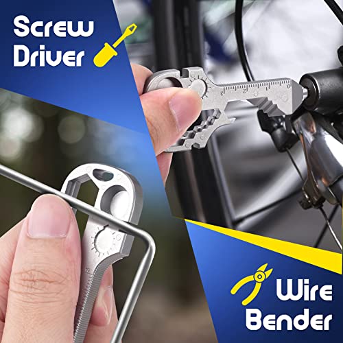 Stocking Stuffers for Men Keychain Multitool - Key Shaped Pocket EDC Tool Christmas Gifts for Men Women Dad Adult Husband Super Universal Socket Tool Gifts for Men, Christmas Stocking Stuffers for Hus
