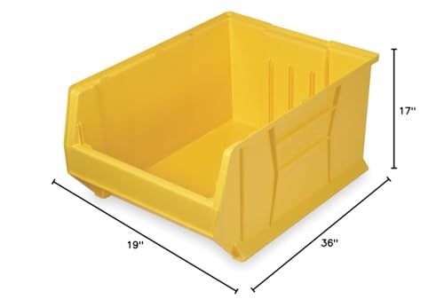 Quantum Storage Systems QUS995YL Hulk Heavy Duty Part Organizer Yellow Bins 36" L x 20" W x 18" H