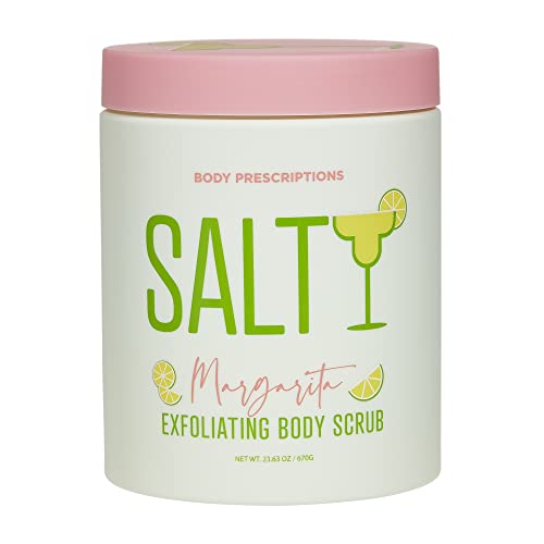 Body Prescriptions Exfoliating Body Scrub | 21.16 Oz Body Cleanser Infused with Margarita | Daily Body Wash for Nourished and Ultra Smooth Skin, Salty"