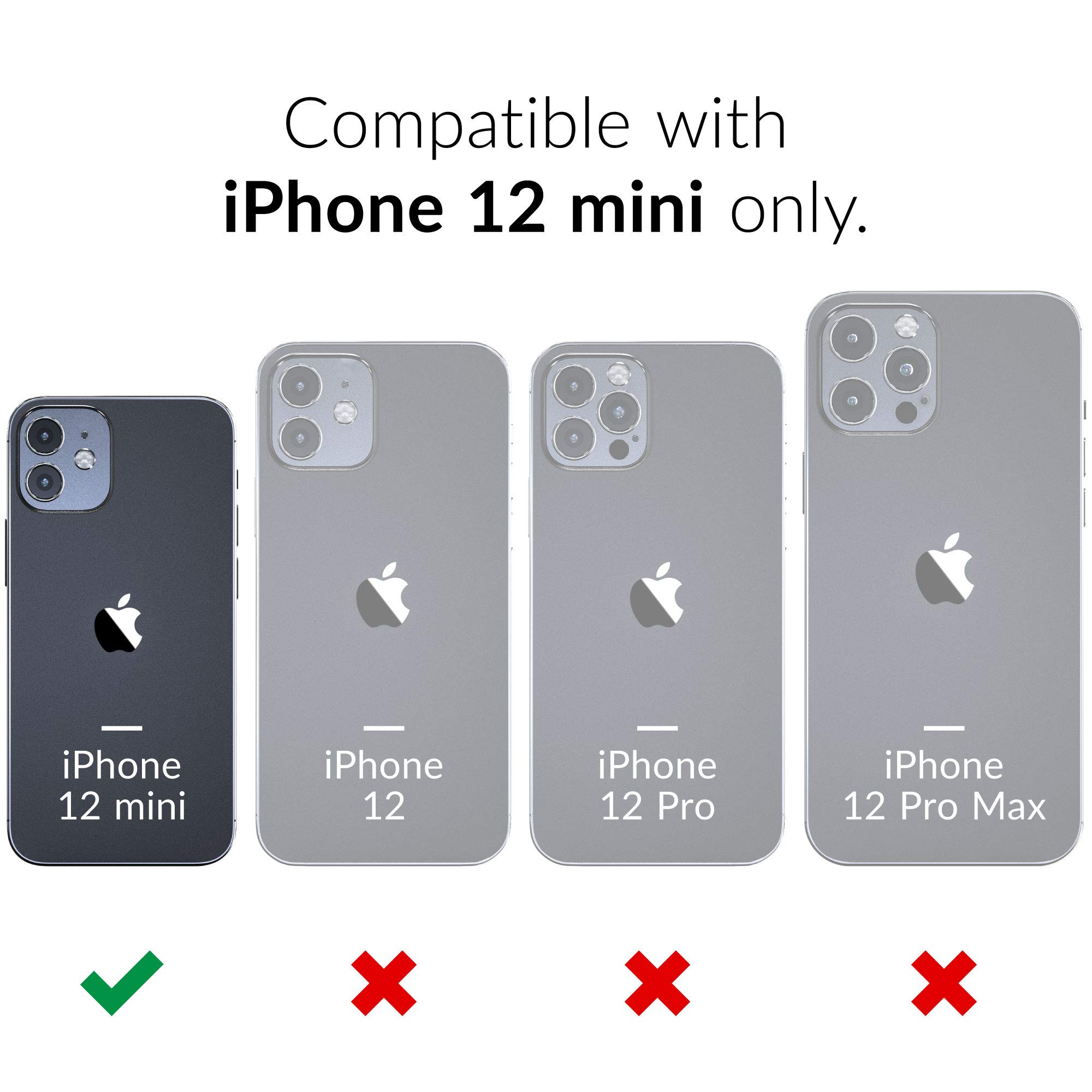 Crave iPhone 12 Mini Case, Dual Guard Protection Series Case for iPhone 12 Mini (5.4 inch) - Forest Green