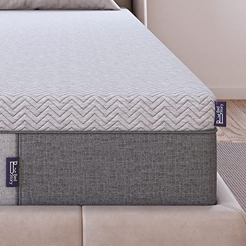 BedStory Extra Firm Mattress Topper 2 Inch Twin Size - Firm Memory Foam Bed Topper for Back Pain Relief