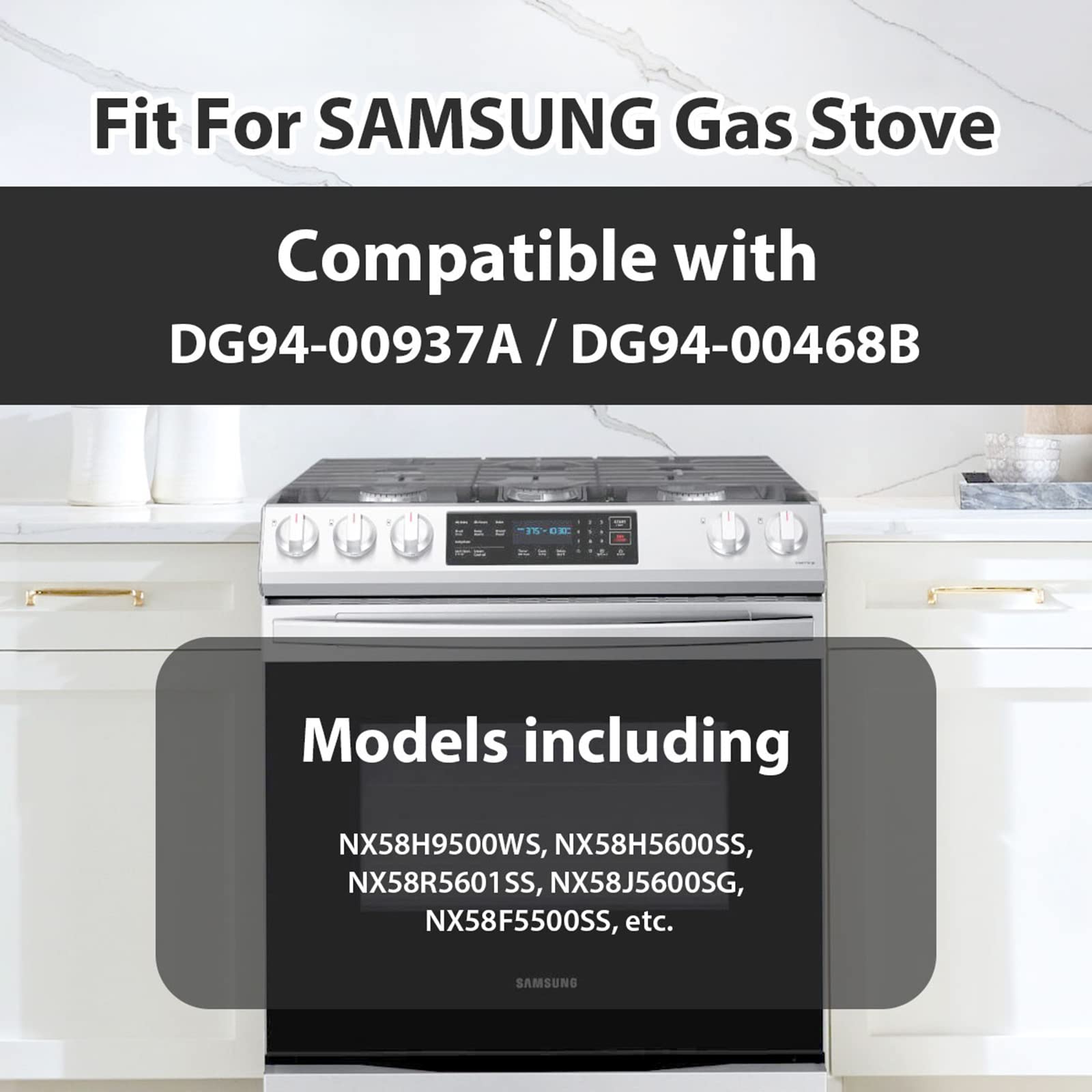 DG94-00937A Cast Iron Side Grate Replacement for Samsung Stove Parts and More Samsung Gas Range Parts Stove top Support 1 Pack