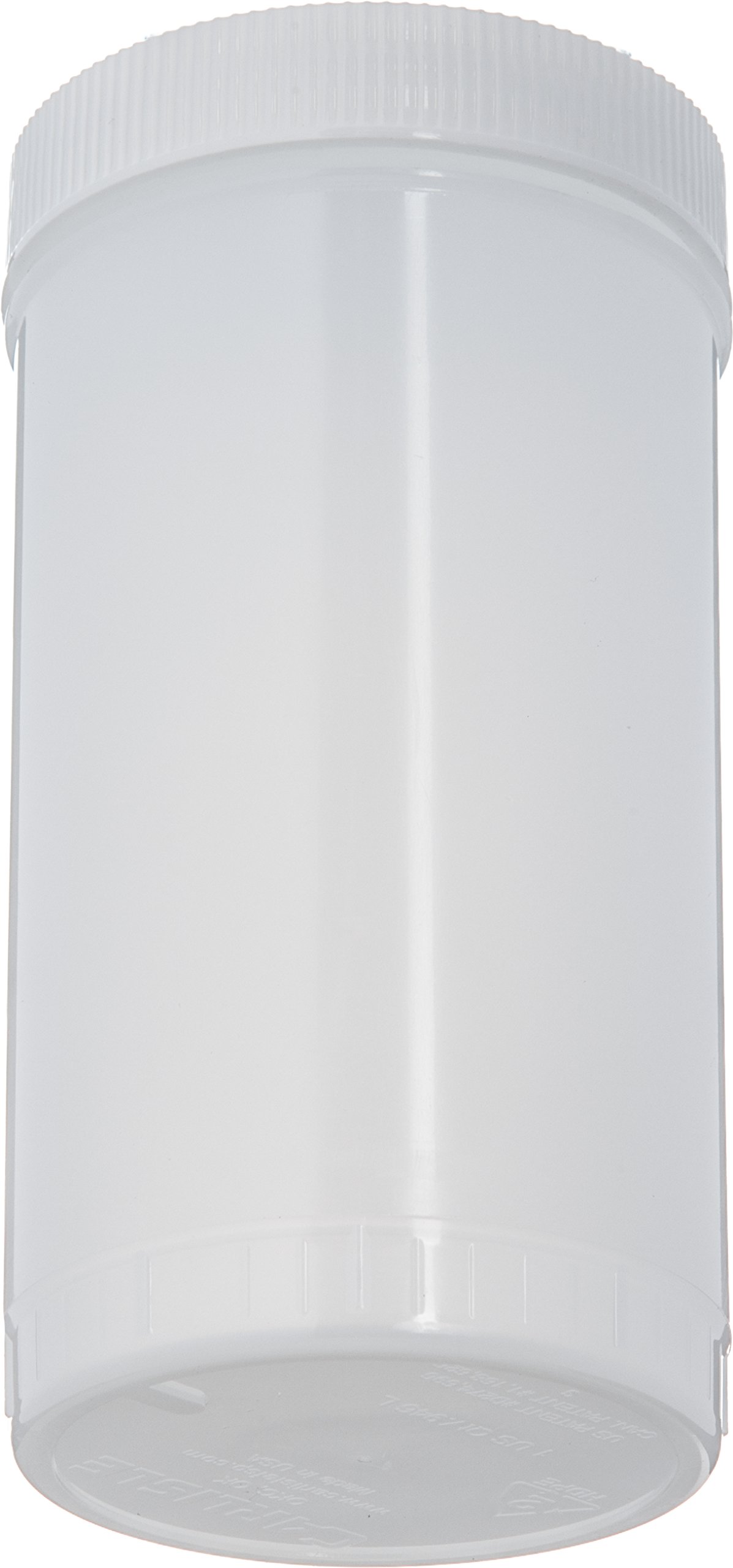 Carlisle FoodService Products Pourplus Store 'N Pour Complete Quart Set Neck, Container, and Cap for Bar, Kitchen, and Restaurant, Plastic, 32 Ounces, White