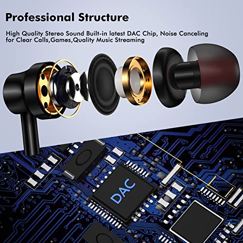 USB C Earbuds for Google Pixel 7 Pro 6, Noise Cancelling Headset Type C Earphones with Microphone Stereo Wired Headphones Earpiece for Samsung Galaxy S23 Ultra S22 Plus S21 FE S20 Plus iPad Oneplus 11