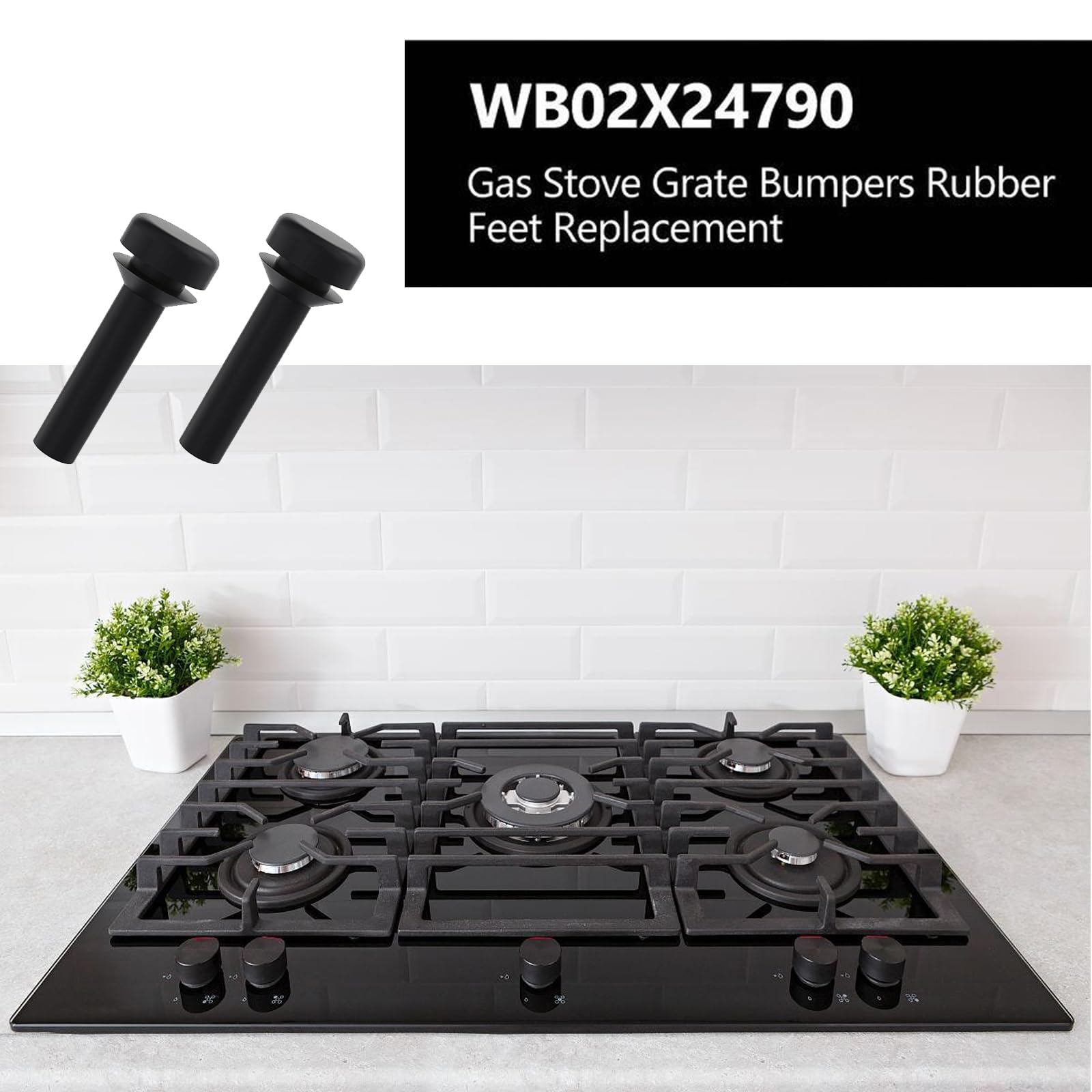 10Pcs WB02X24790 Stove Grate Rubber Feet Gas Stove Grate Bumpers Stove Top Range Grate Foot Rubber Pads Grate Bumpers Stove Grate Replacement Parts