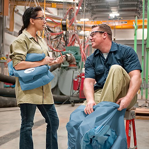 Kleenguard A20 Breathable Particle Protection Hooded Coveralls (58517), REFLEX Design, Zip Front, Elastic Wrists & Ankles, Blue Denim, 4XL, 20 / Case