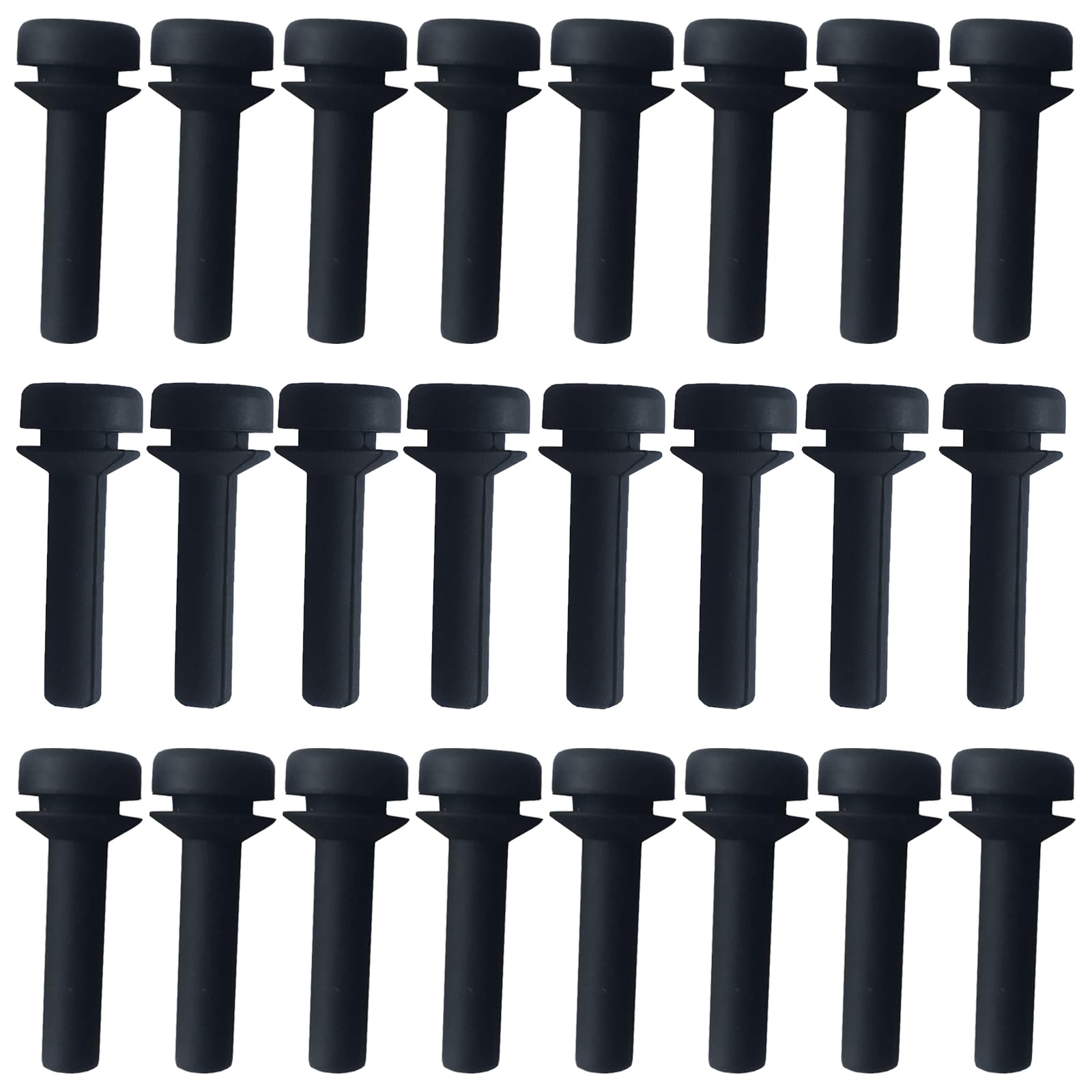 PETIT MANON 24 Pack WB02X24790 Grate Rubber Feet for GE Gas Stove Top Range Grate Feet Rubber Pads, Rubber Feet GE Stove Parts Replacement Cooktop Range Burner Grate Rubber Feet Kit