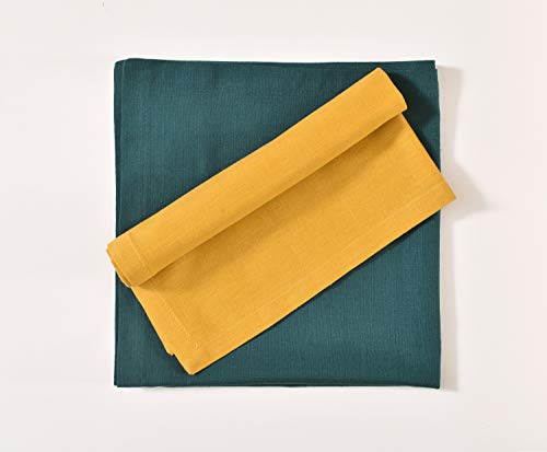 Multicolor Cloth Napkins - Set of 12 Pure Cotton Everyday Lunch Dinner Napkin - Holiday Birthday Party Gift - Soft Washable Absorbent Reusable Napkin Christmas Cloth Napkins Multi Pack