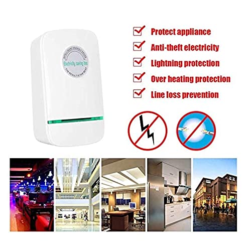 Duvik Power Saver,Energy Saver,Household Power Saver,Electricity Saving Box Household Office Market Device Electric Smart US Plug 90V-250V 30KW,White,4 Pack