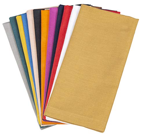 Multicolor Cloth Napkins - Set of 12 Pure Cotton Everyday Lunch Dinner Napkin - Holiday Birthday Party Gift - Soft Washable Absorbent Reusable Napkin Christmas Cloth Napkins Multi Pack