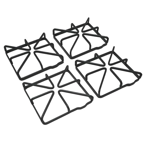 WB31X20643 Burner Grate Replacement for GE Range Stove, Gas Range Matte Cast Iron Burner Grate Parts Compatible with Kenmore, Hotpoint, Range Rack Replace Part# 3015120 PS8746168 AP5789043 4-Pack