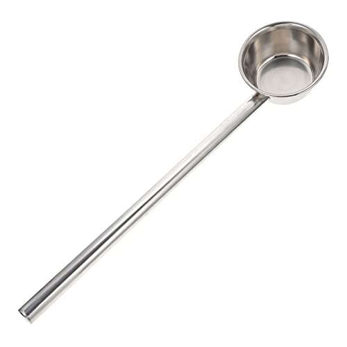 LIFKICH Long Handle Water Spoon Stainless Steel Serving Spoons Portable Bathtub Punch Ladle Wine Dipper Bath Rinse Cup Ladels and Spoons Soup Ladle Soup Scoop Kitchen Ladle Washed Shampoo