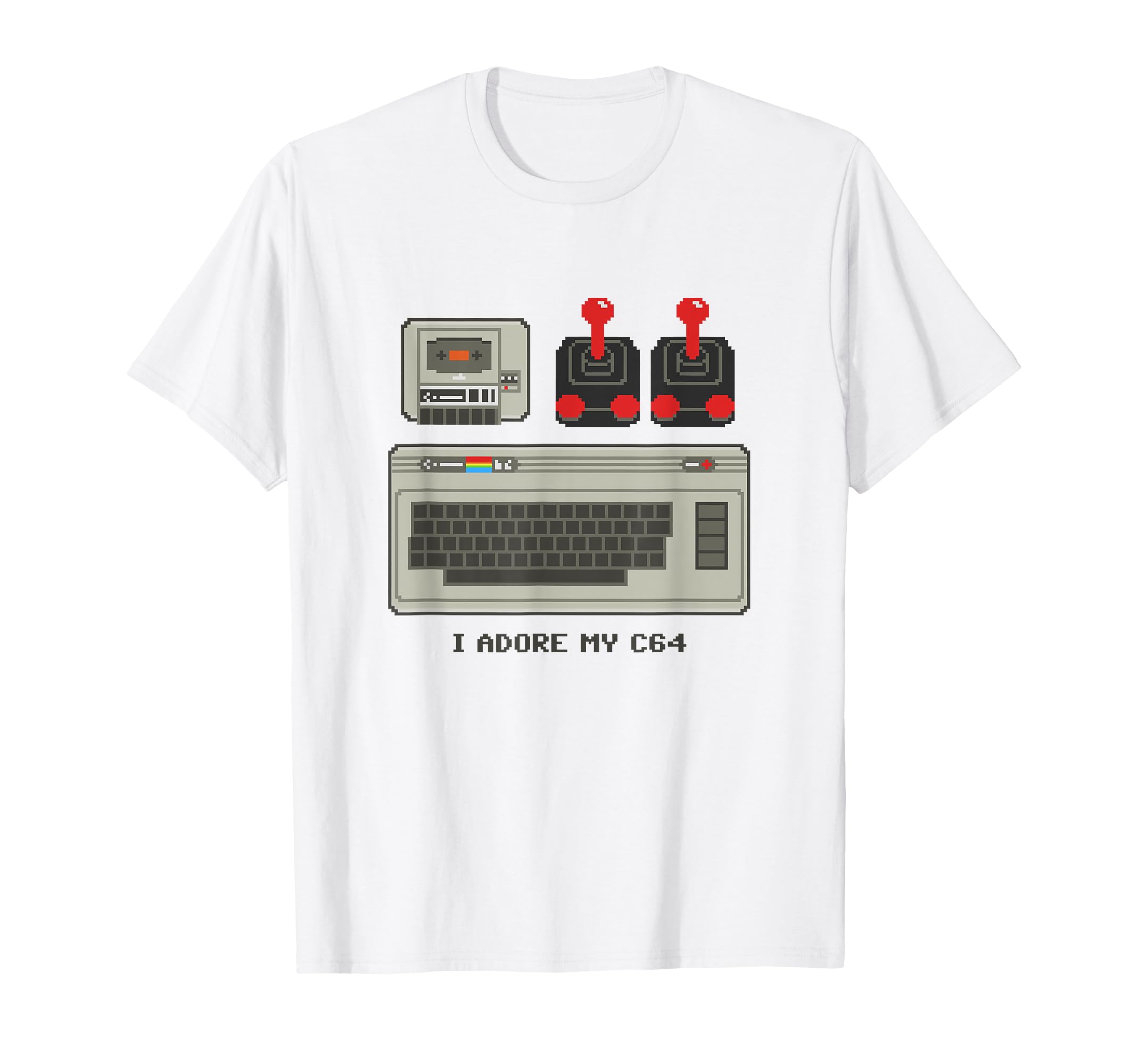 I ADORE MY C64 Gaming Setup T-Shirt by retro shirts T-Shirt