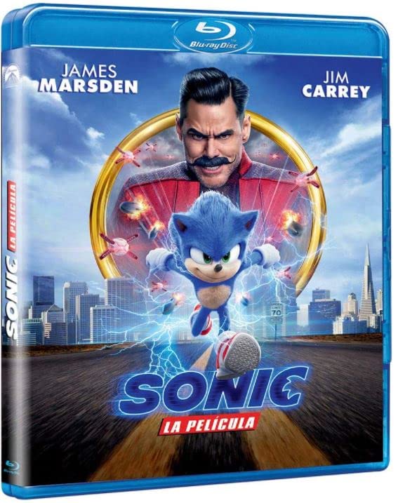 Sonic the Hedgehog [Blu-ray] Starring Jim Carrey, James Marsden [Spanish Artwork]