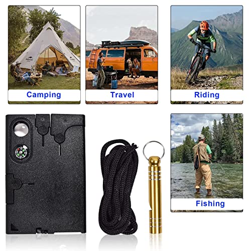 18 in 1 Credit Card Tool Survival Multitool Pocket Tool Set,2 pieces11-in-1 Survival Credit Card Multitool Gift For Men Multipurpose Tactical Wallet Tool,Best gift for men.