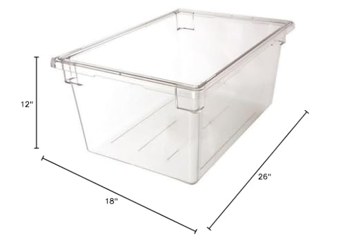 Cambro 182612CW Food Storage Box, Full-Size, 17 Gallon